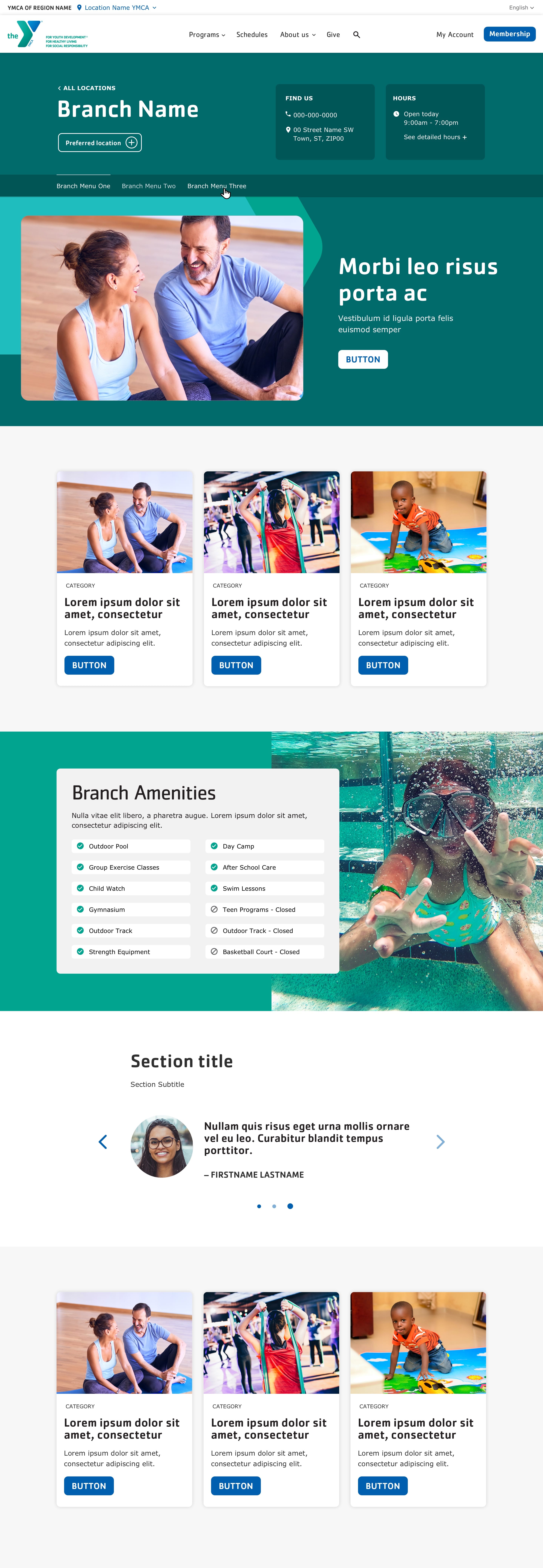 Designs | YMCA Website Services